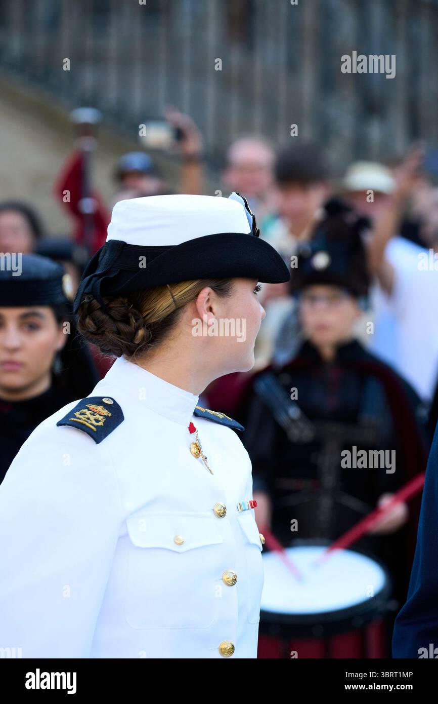 Santiago de Compostela. Spain. 20250714, Crown Princess Leonor attends ...