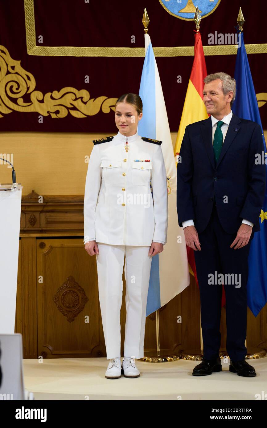 Santiago de Compostela. Spain. 20250714, Crown Princess Leonor attends ...