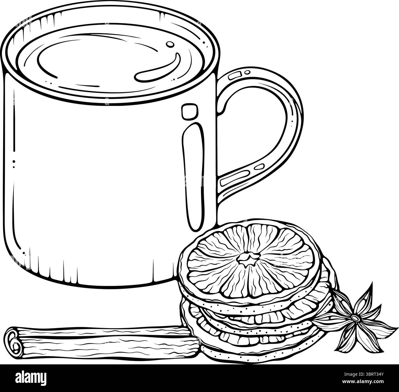 Still life hot tea Stock Vector Images - Alamy