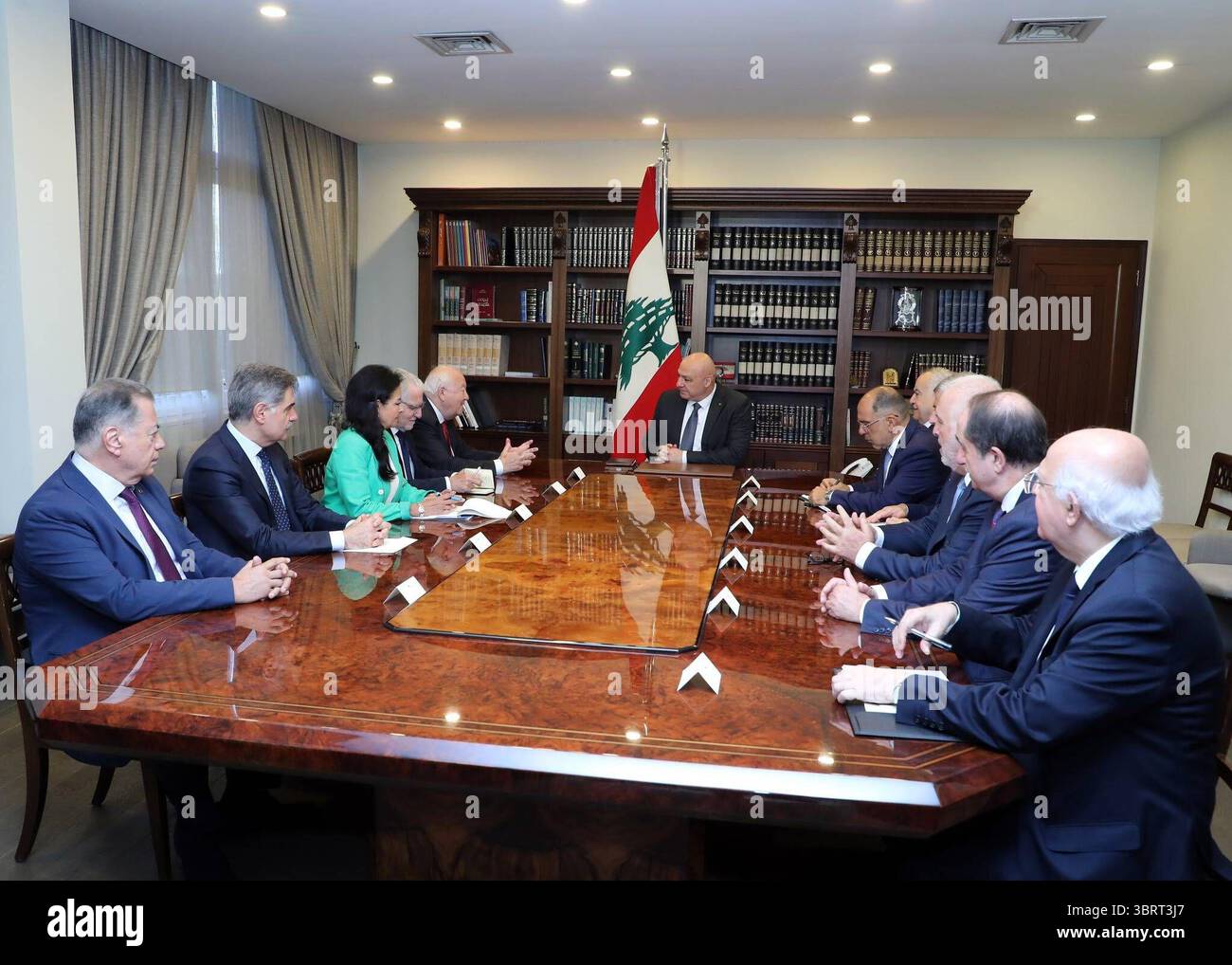 Lebanese President Joseph Aoun receives the High Representative for the ...