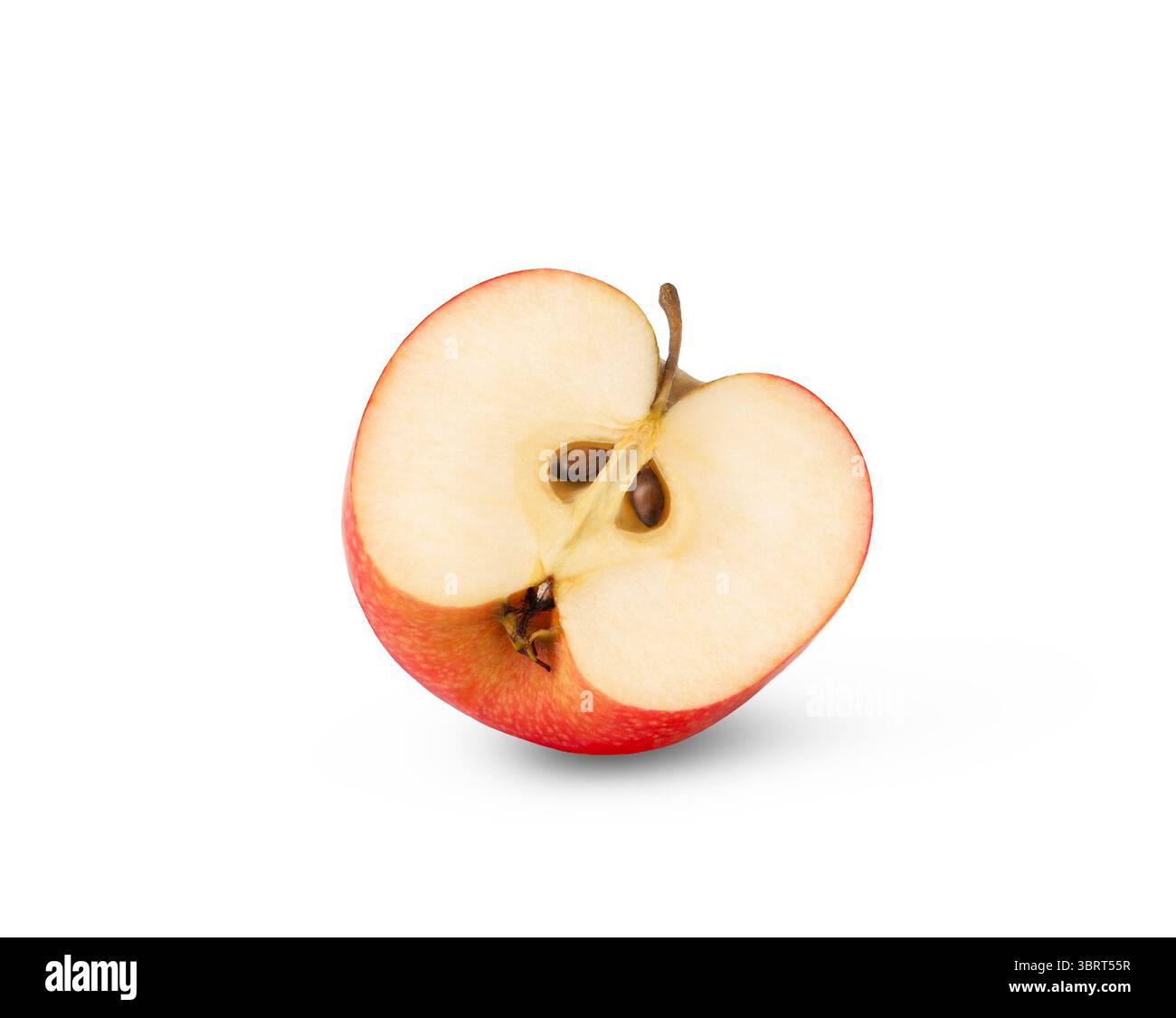 Red apples half in Cut Out Stock Images & Pictures - Alamy