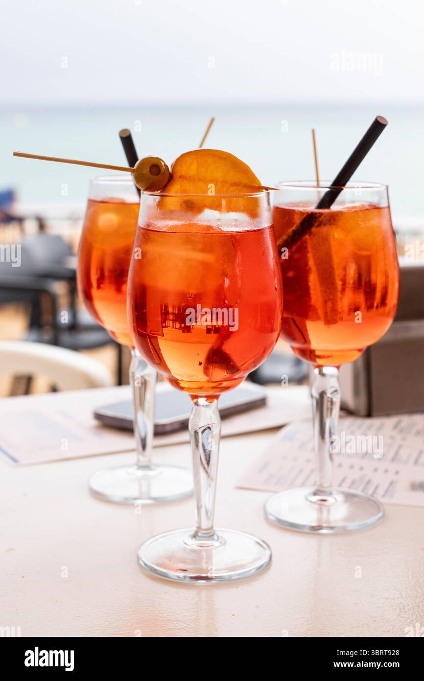 Aperol spritz cocktail garnish hi-res stock photography and images - Alamy
