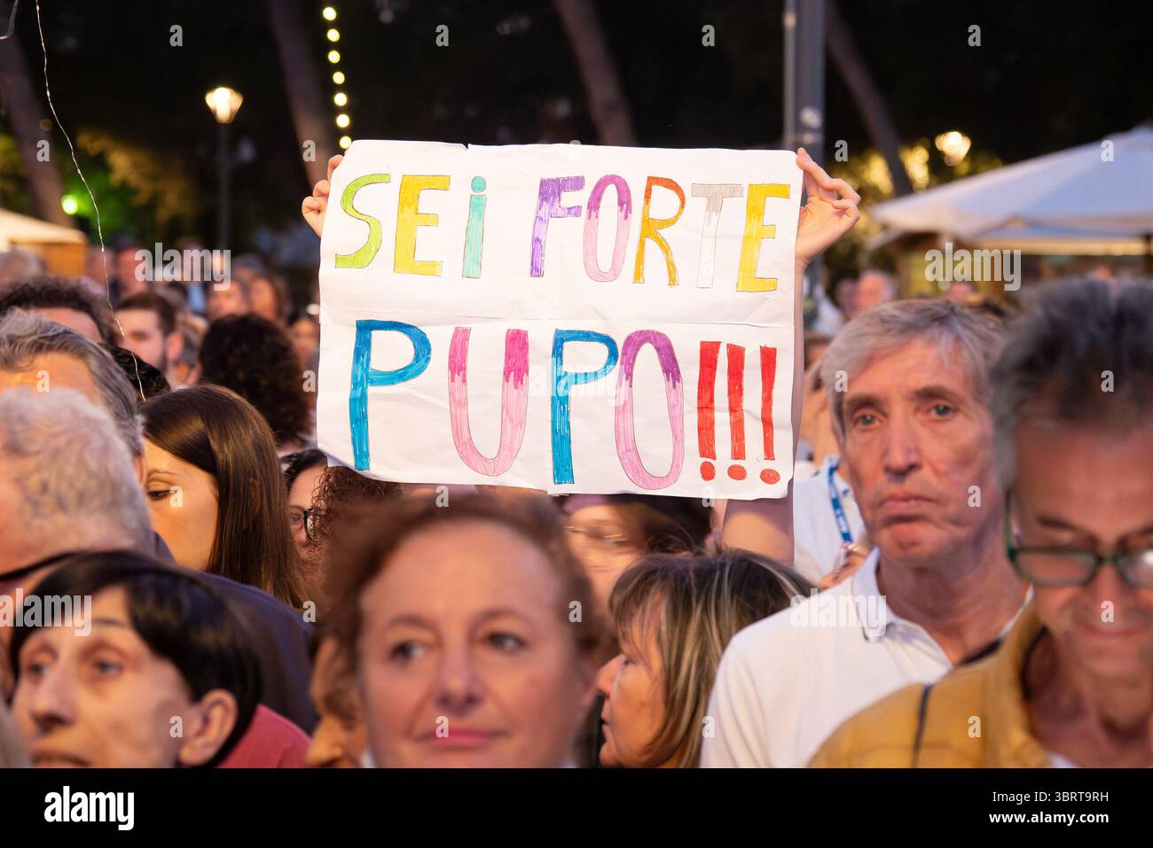 Italy, Arezzo, 13 July, 2025 : The singer Pupo (Enzo Ghinazzi) in ...