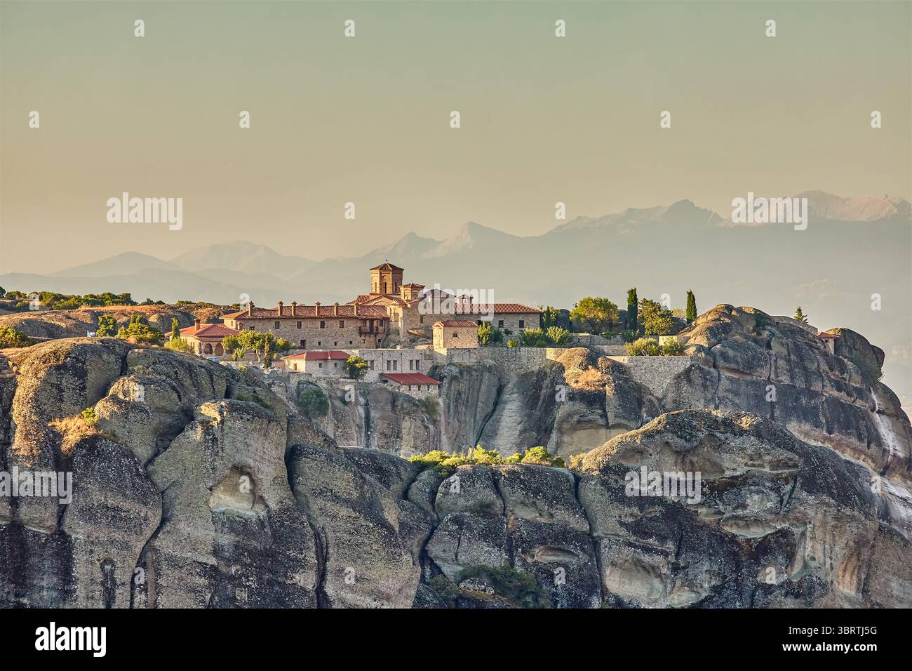 The Monastery of St. Stephen is located on a plateau-like structure ...
