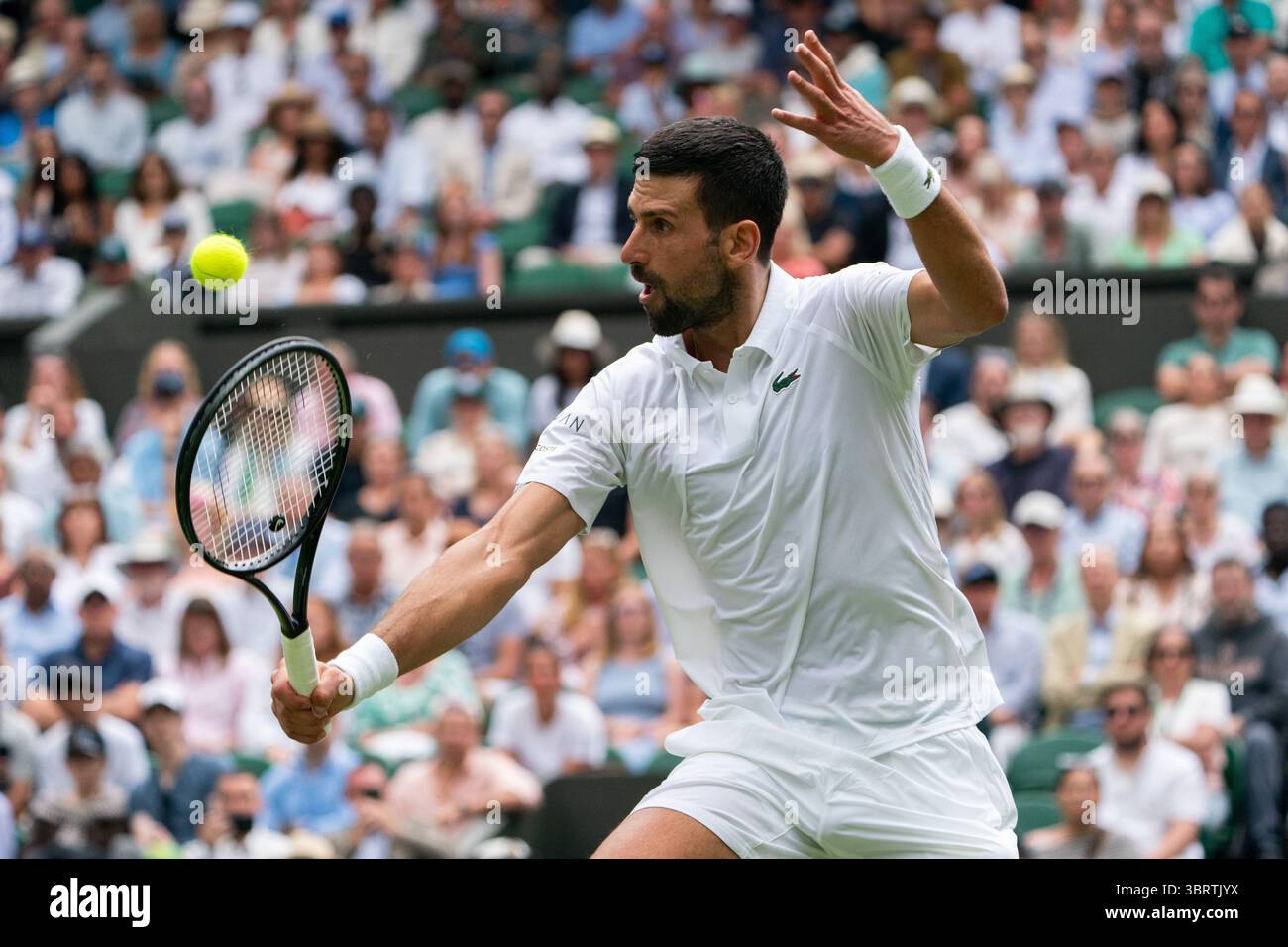 LONDON, UNITED KINGDOM - JULY 7: Novak Djokovic of Serbia during Day ...