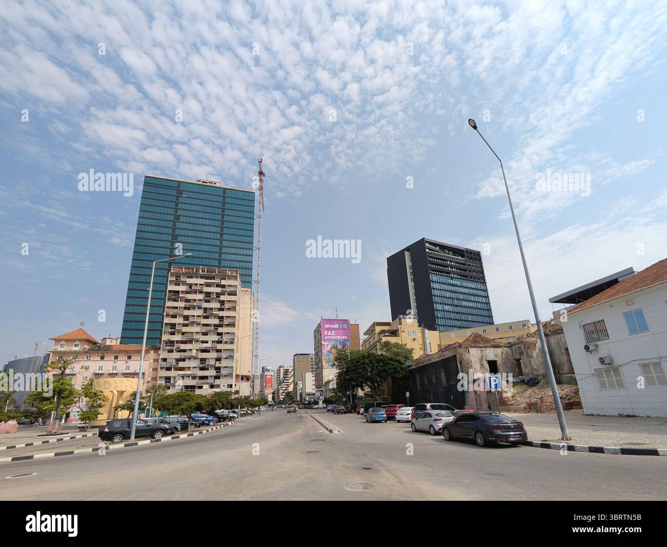 LUANDA, ANGOLA - FEB 06, 2025: A road on the Luanda Marginal - business ...