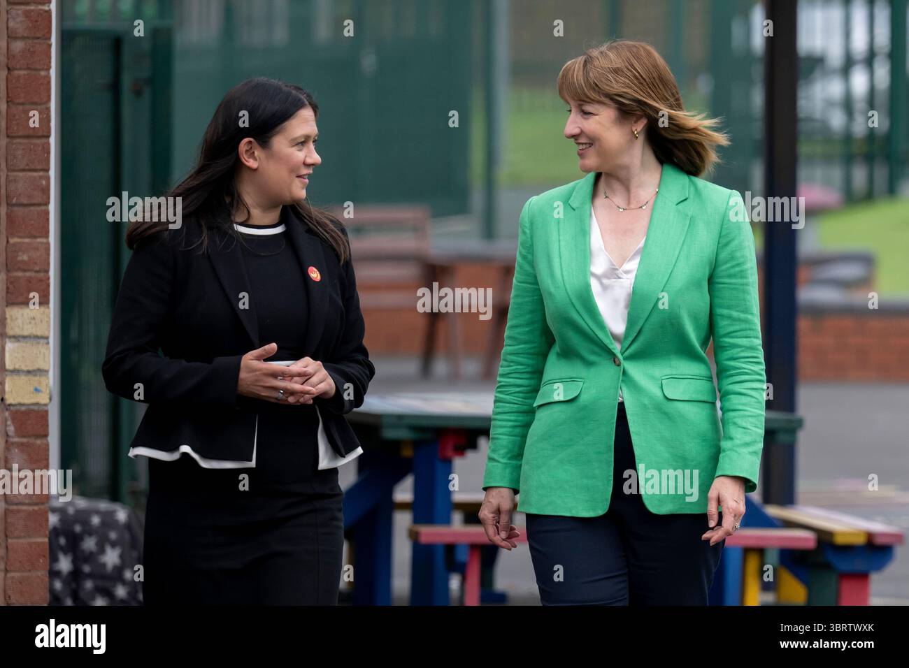 Chancellor Rachel Reeves and Culture Secretary Lisa Nandy (left) during ...