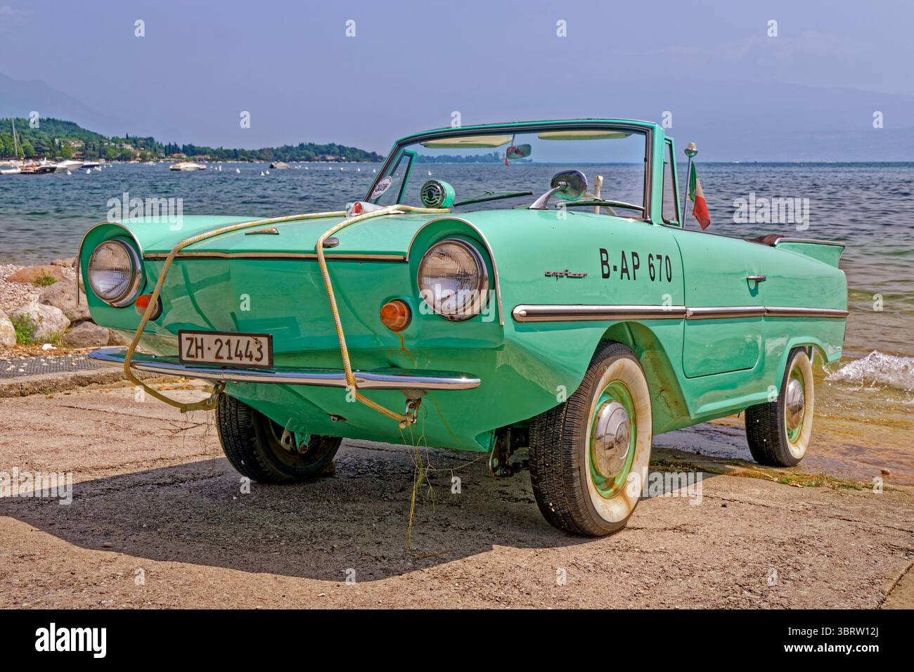 The amphibious Amphicar 770 built by Quandt Group in Germany during the ...