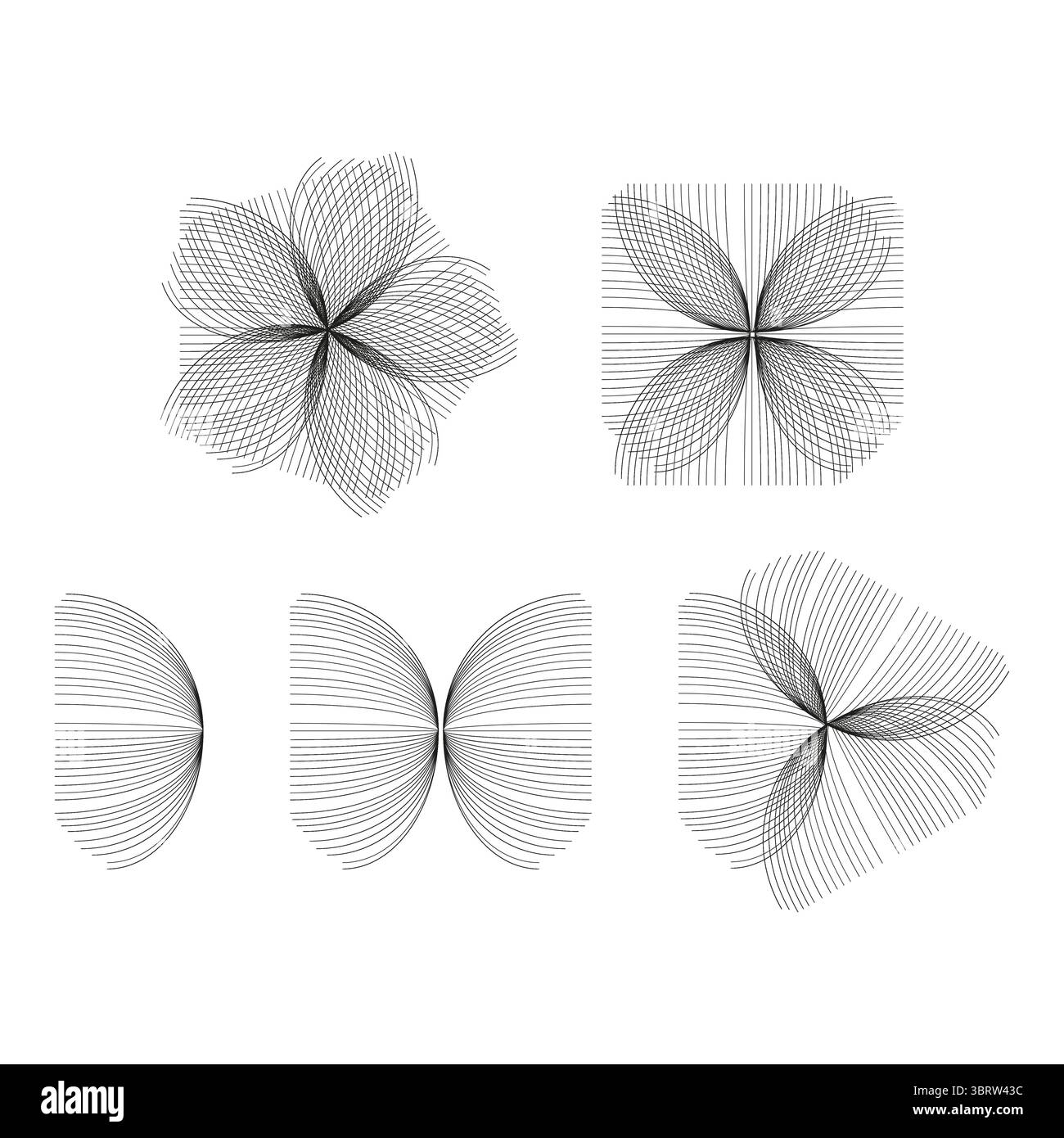 Star shape pattern. Gray geometric forms. Radial design elements ...
