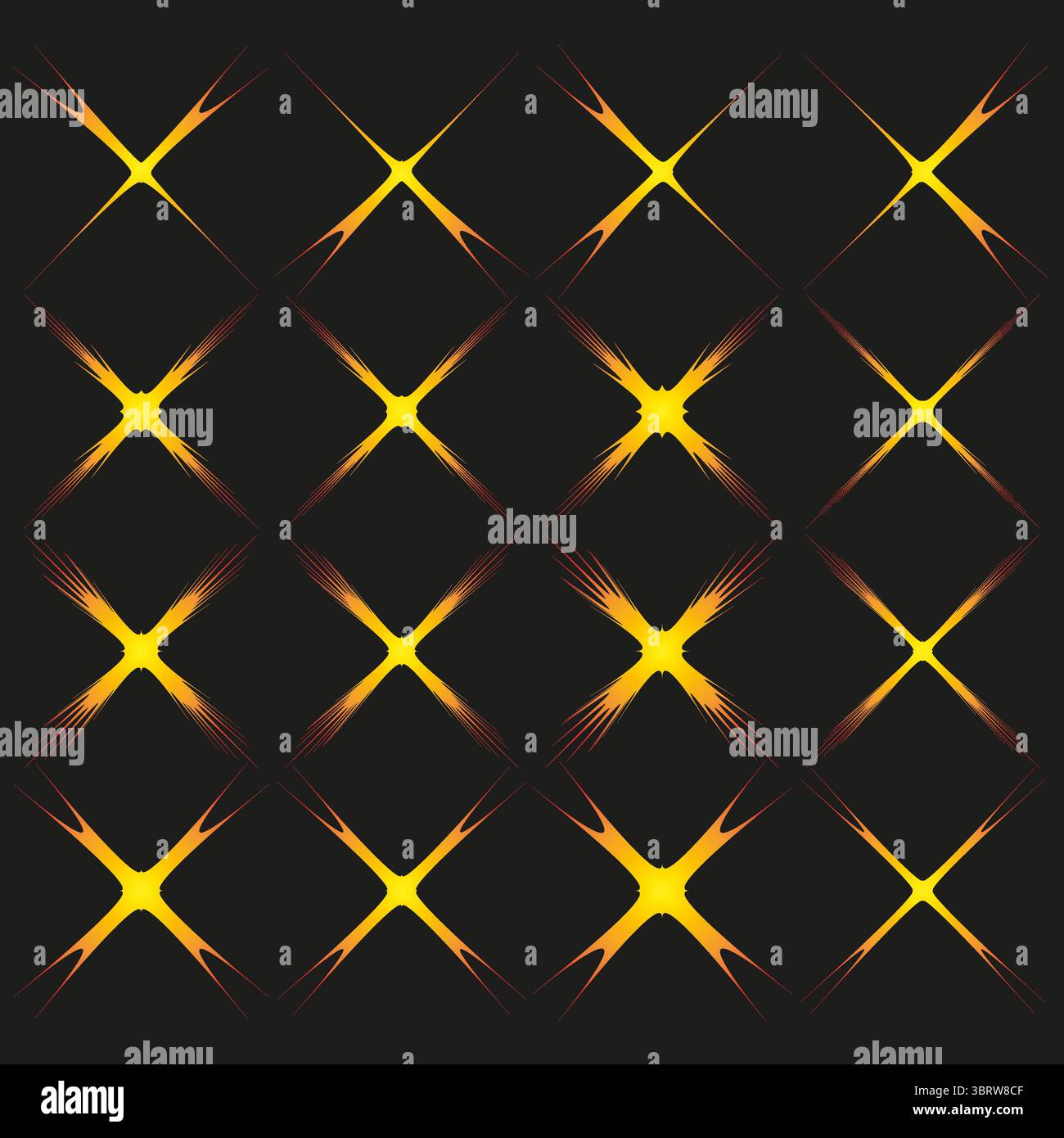 Golden cross pattern. Explosive light effect. Dark background grid ...