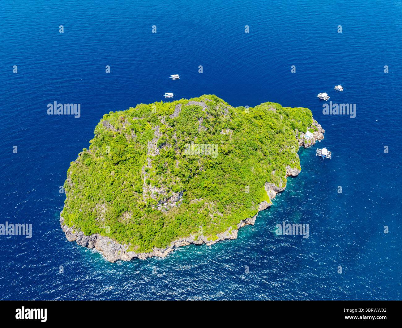 Outrigger boat, Bangka, Tropical Island, Malalpascua Island, Cebu ...