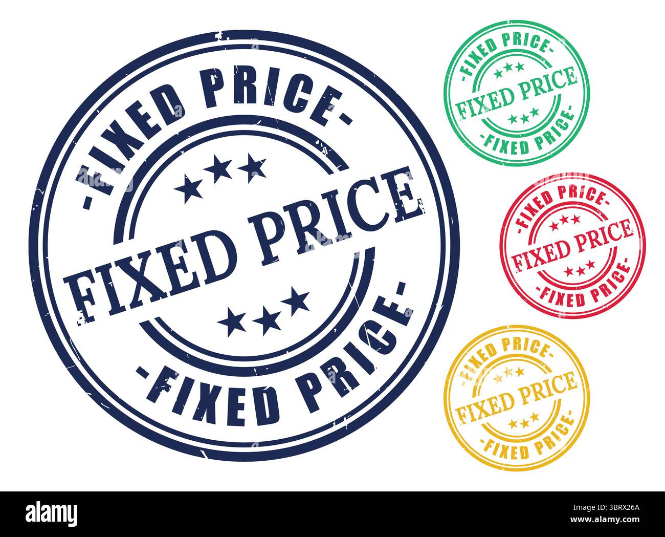 Fixed rate stamp Stock Vector Images - Alamy