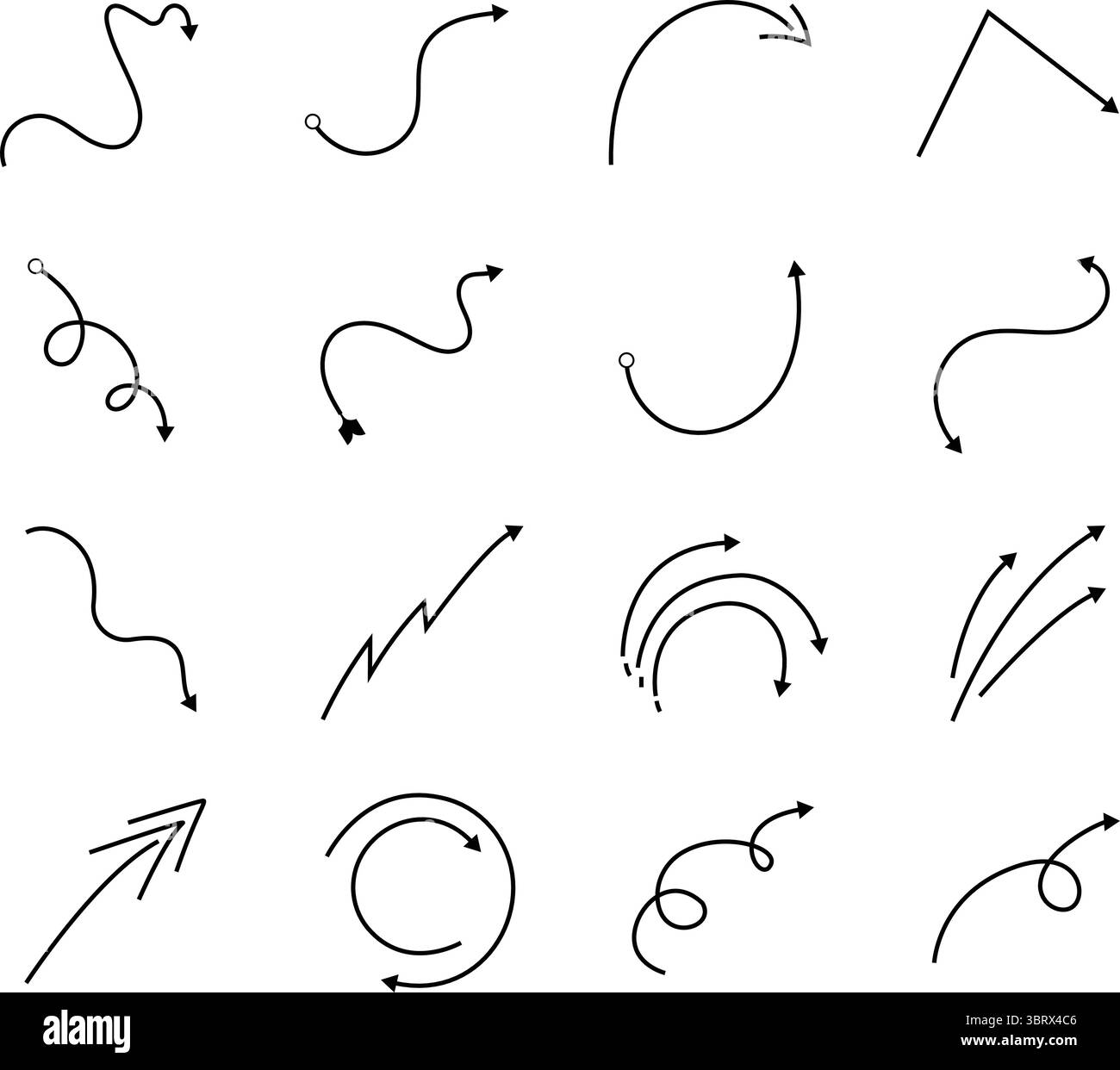 Curve curved spiral arrow Stock Vector Images - Alamy