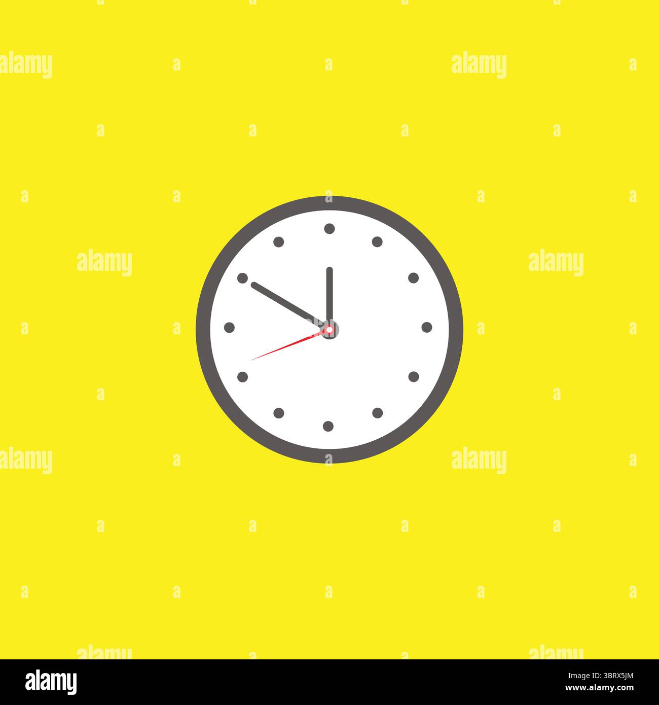 Blue alarm clock showing Stock Vector Images - Alamy