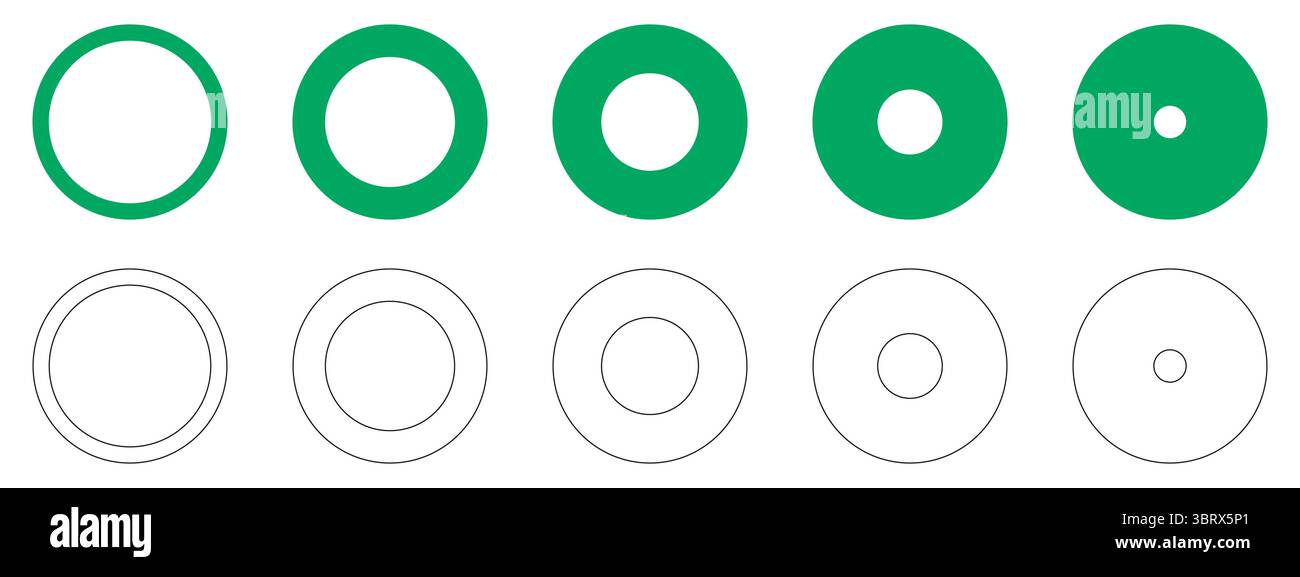 Circle graph education templates. Coaching wheel tool, life balance ...