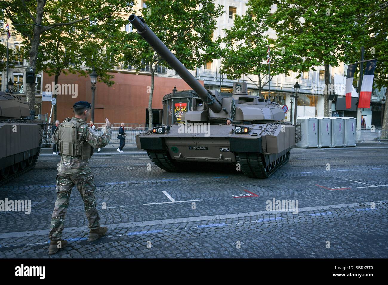 French military units prepare themselves for the Bastille Day military ...