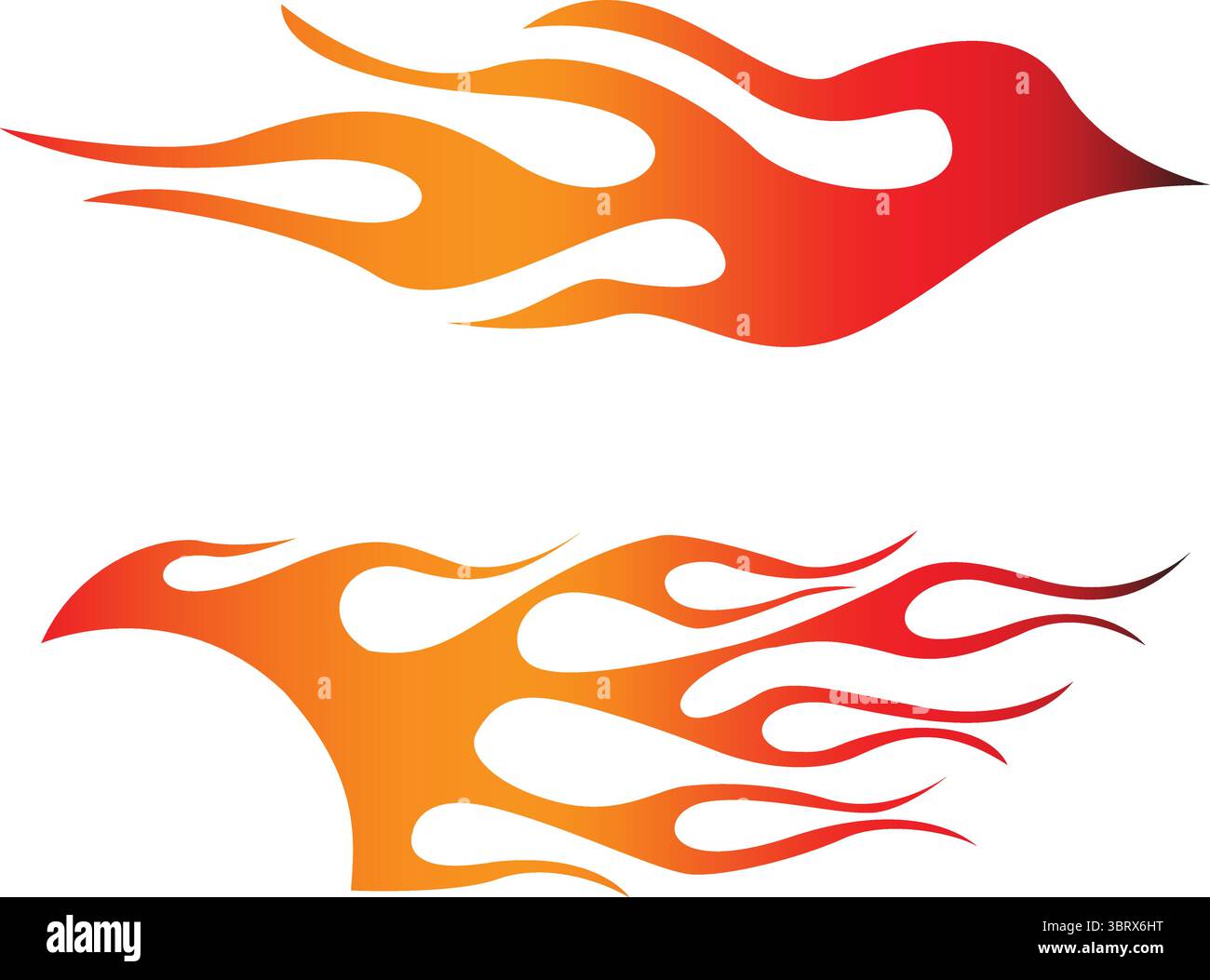 Racing flame car sticker tribal fire flame car decal fire tattoo vector ...