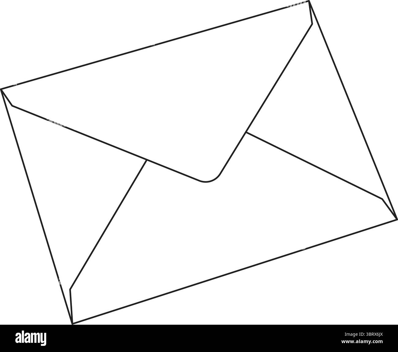 icon of an envelope, with simple lines, Vector Stock Vector Image & Art ...