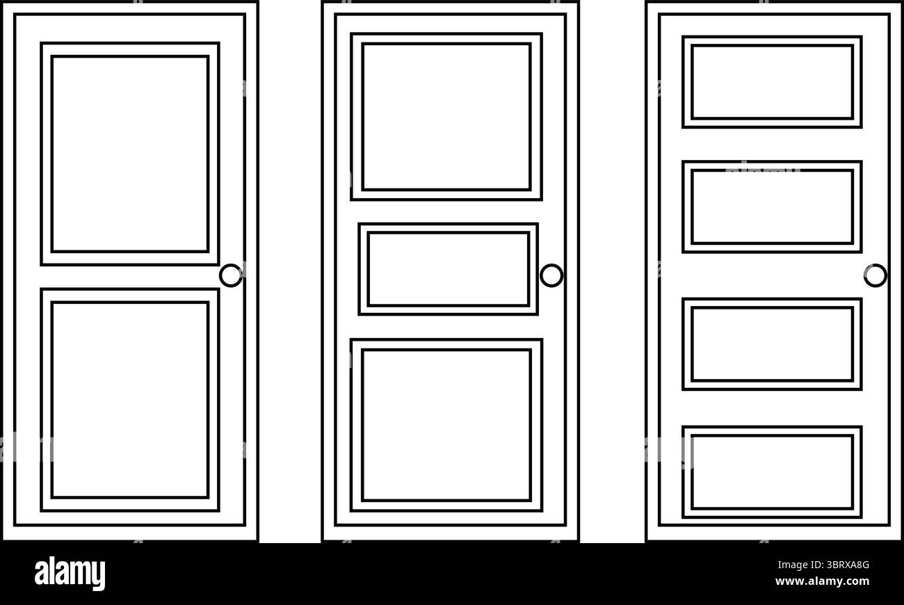 Hallway modern home wooden Stock Vector Images - Alamy