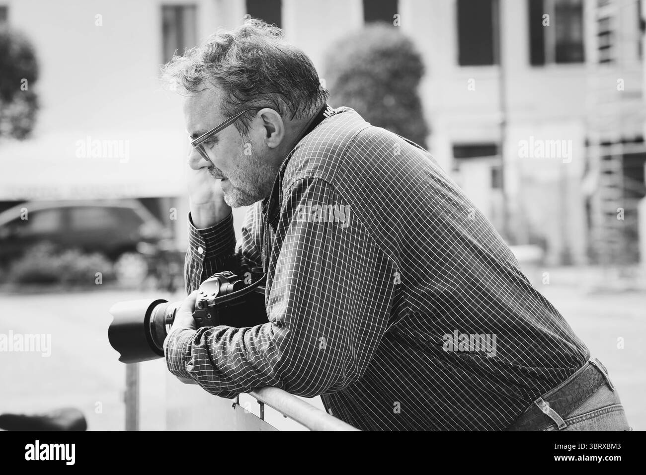 Italian photographer Oliviero Toscani during a photo shoot at San ...