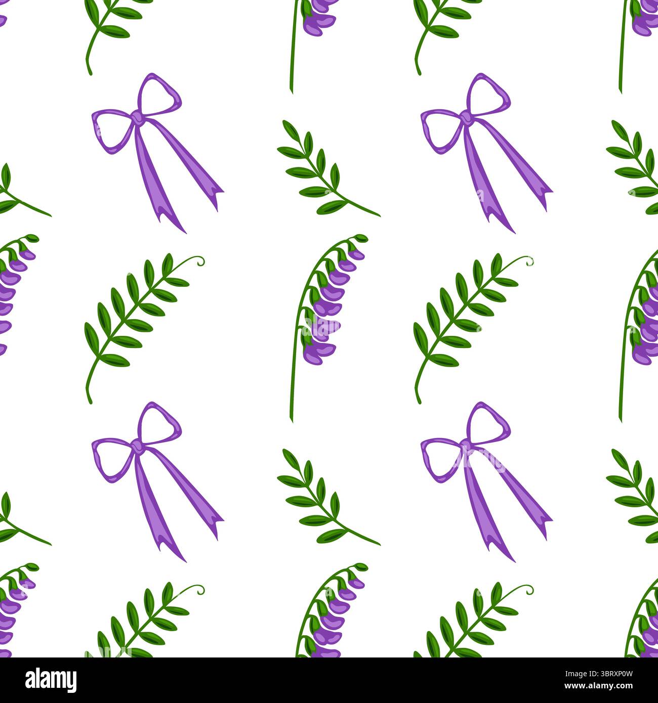 Green ribbon motif leaves Stock Vector Images - Alamy