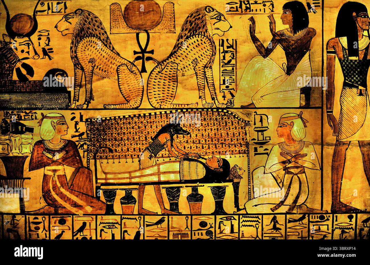 Cairo, Egyptian Museum, tomb of Sennedjem, Deir el Medina : Sarcophagus ...