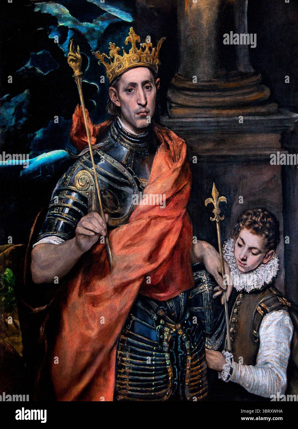 Saint Louis King of France and a Page 1585 by Domenikos THEOTOKOPOULOS ...