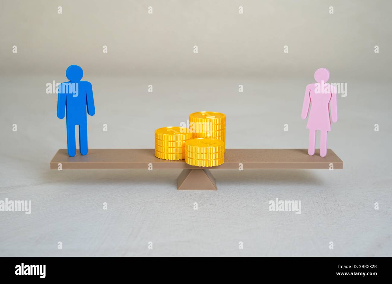 Financial equality between men and women. Income gap. Family budget ...