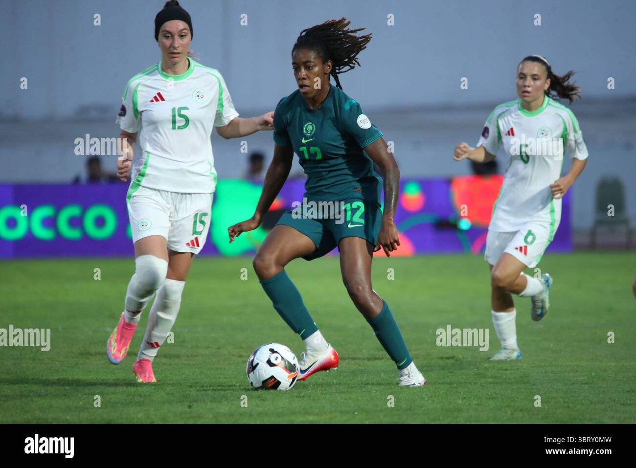 CASABLANCA, MOROCCO - JULY 13: Onyi Echegini of Nigeria and Morgane ...