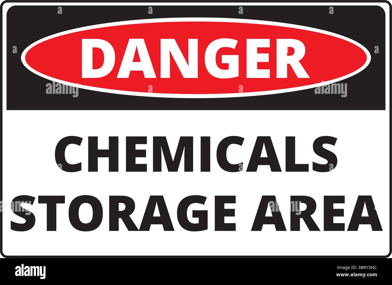 Dangerous chemicals warning sign Cut Out Stock Images & Pictures - Alamy