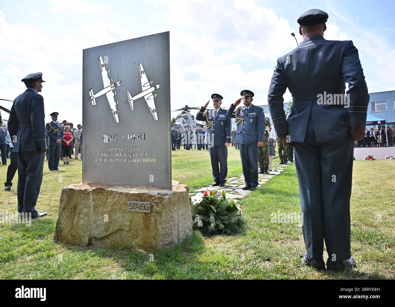 Namest Nad Oslavou, Czech Republic. 14th July, 2025. Unveiling of the ...