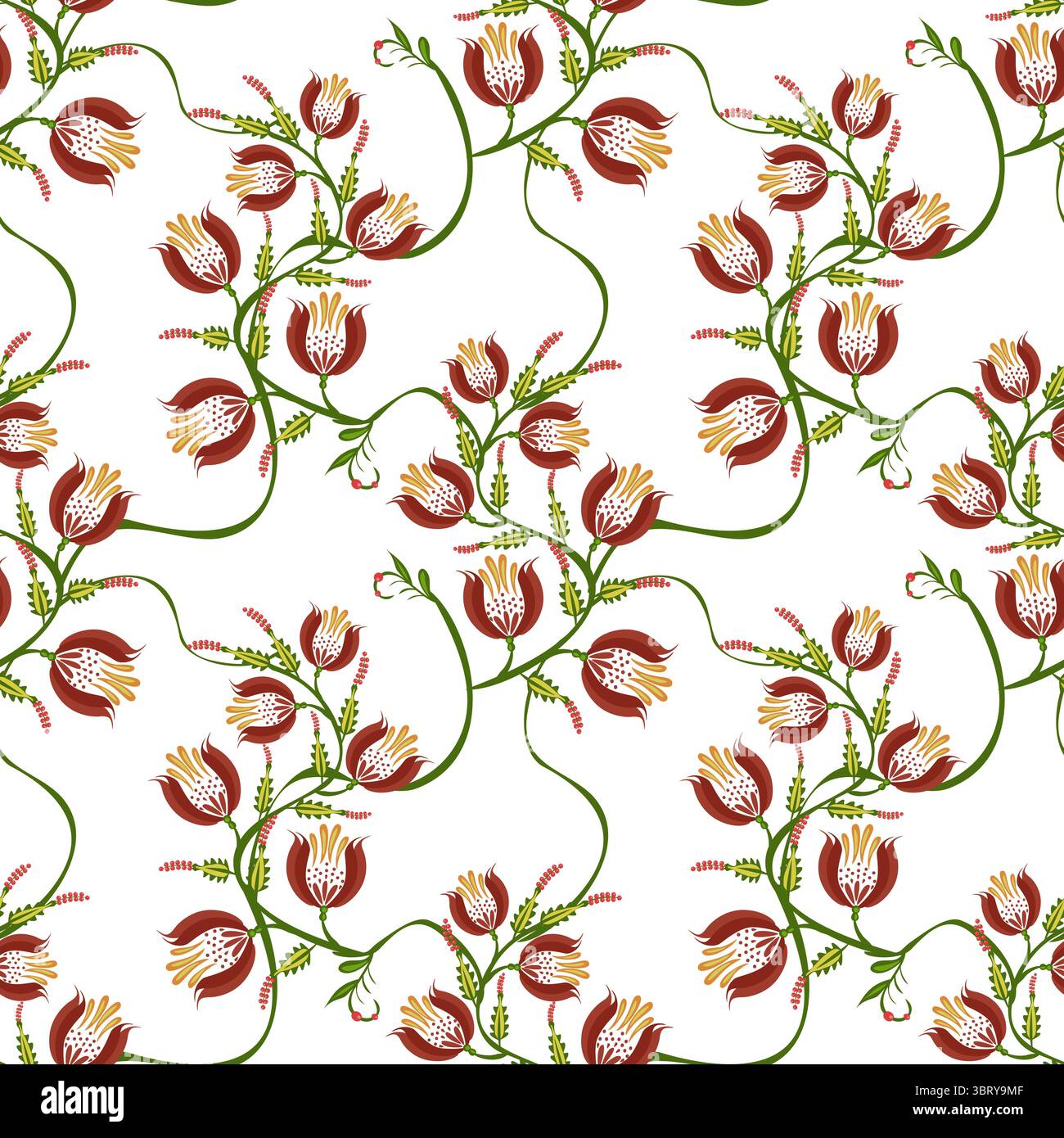 Intertwining green leaves Stock Vector Images - Alamy