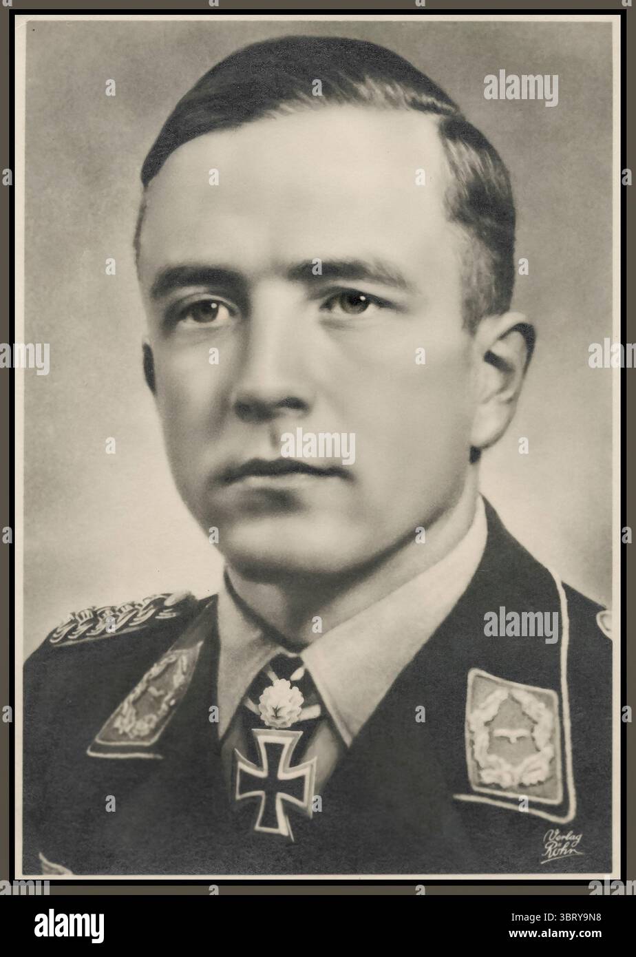 LUFTWAFFE ACE WW2 Gunther Freiherr von Maltzahn official portrait, was ...