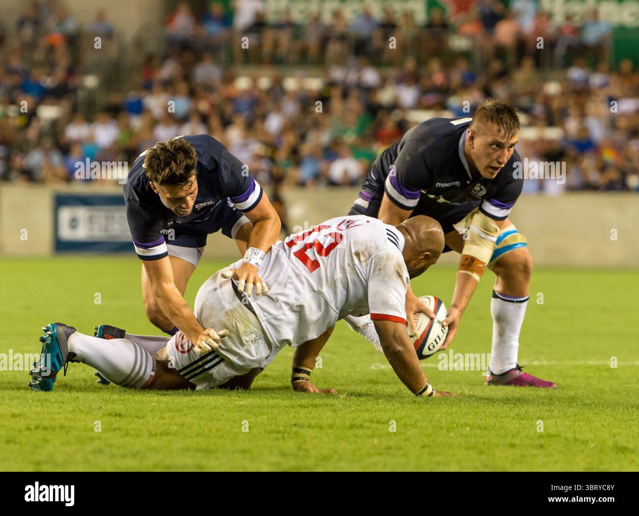 June 16, 2018 - Houston, Texas, US - USA Men's Rugby Team centre Paul ...
