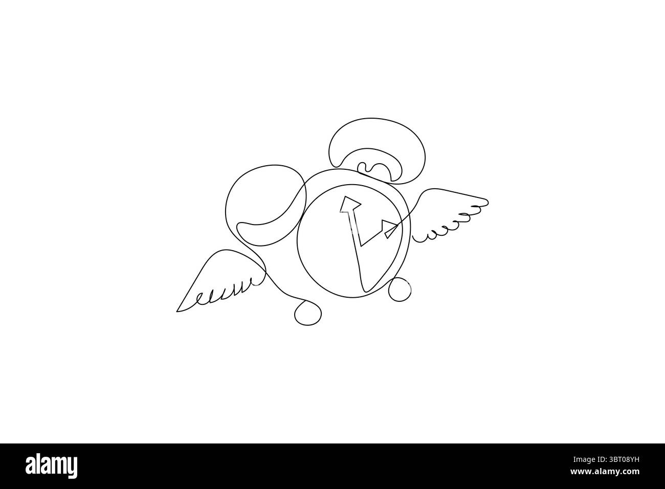 Continuous single line art and simple design sketch outline vector icon ...