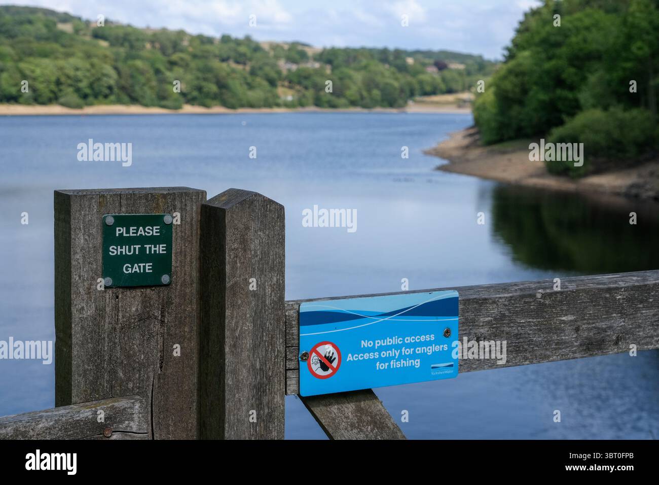Damflask Reservoir in Sheffield showing more shoreline than usual as ...