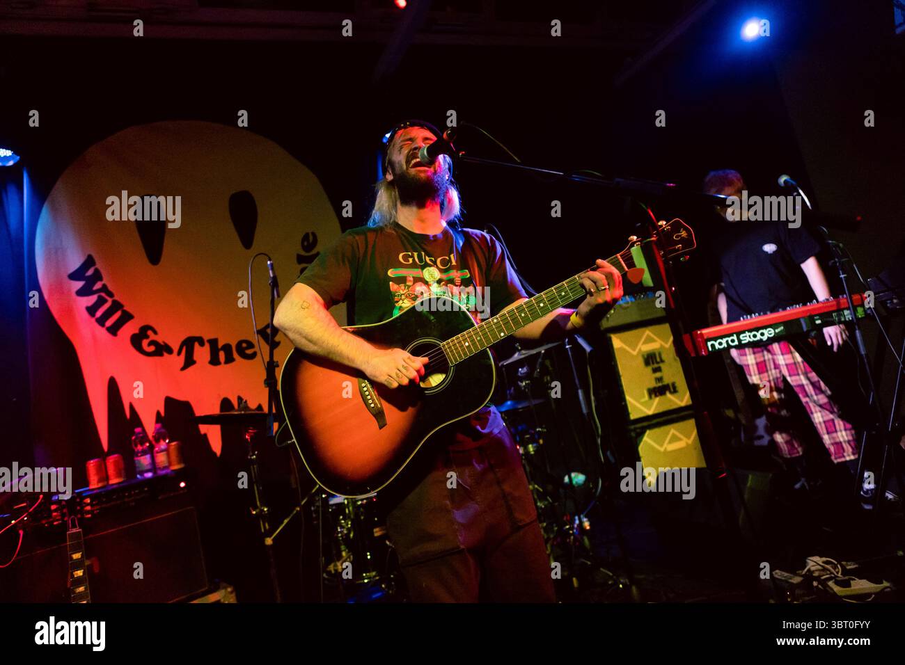 Will Rendle of British rock band Will and the People performs live at ...