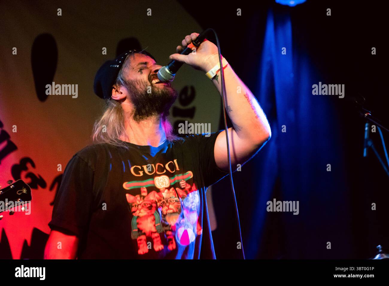Will Rendle of British rock band Will and the People performs live at ...