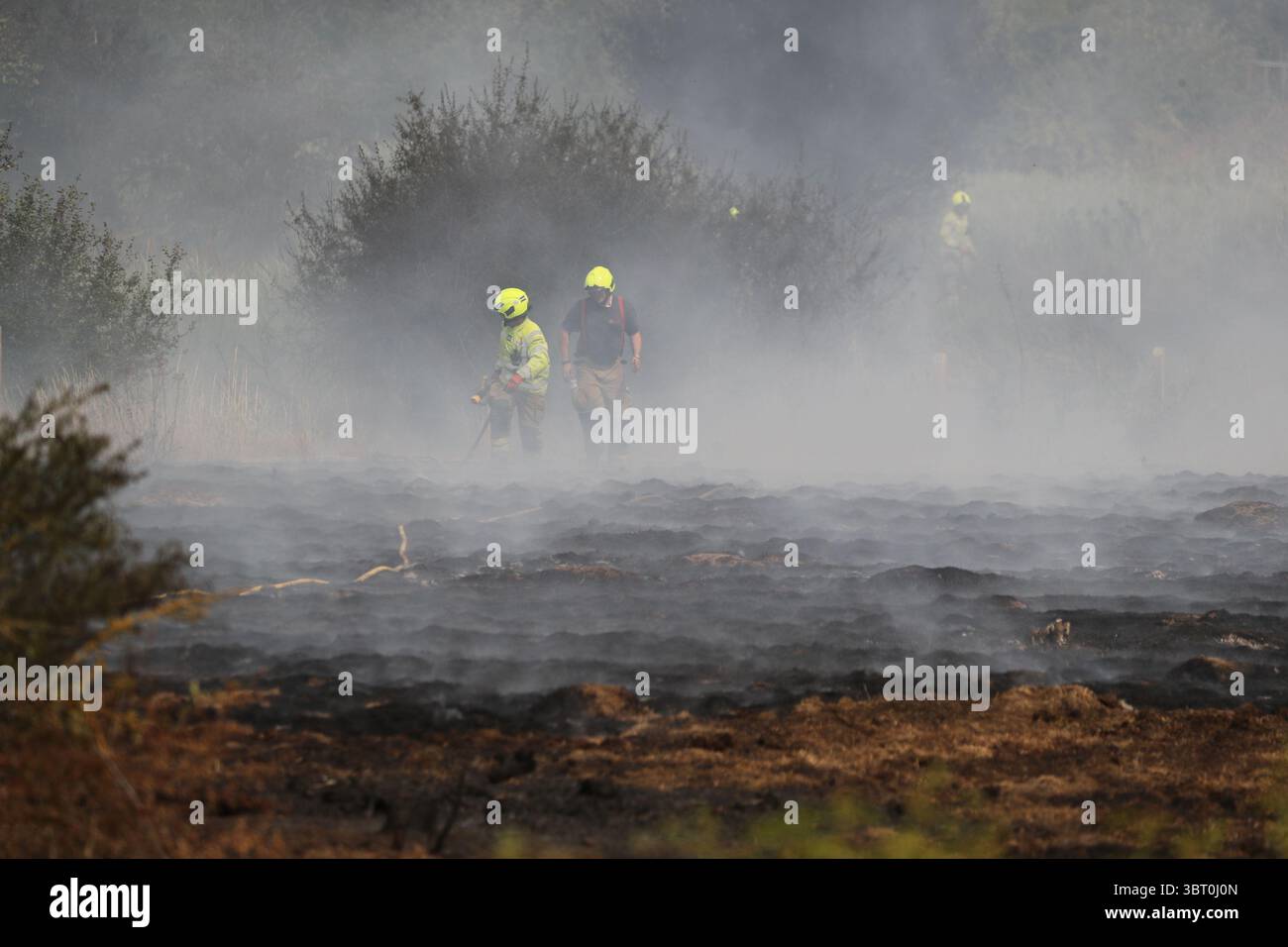 Maldon Essex, UK. 14th July, 2025. Essex Fire Brigade are battling a ...