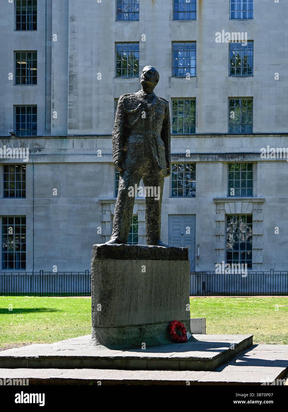 LONDON, UK - MAY 13, 2025: Memorial statue of Lord Portal of Hungerford ...