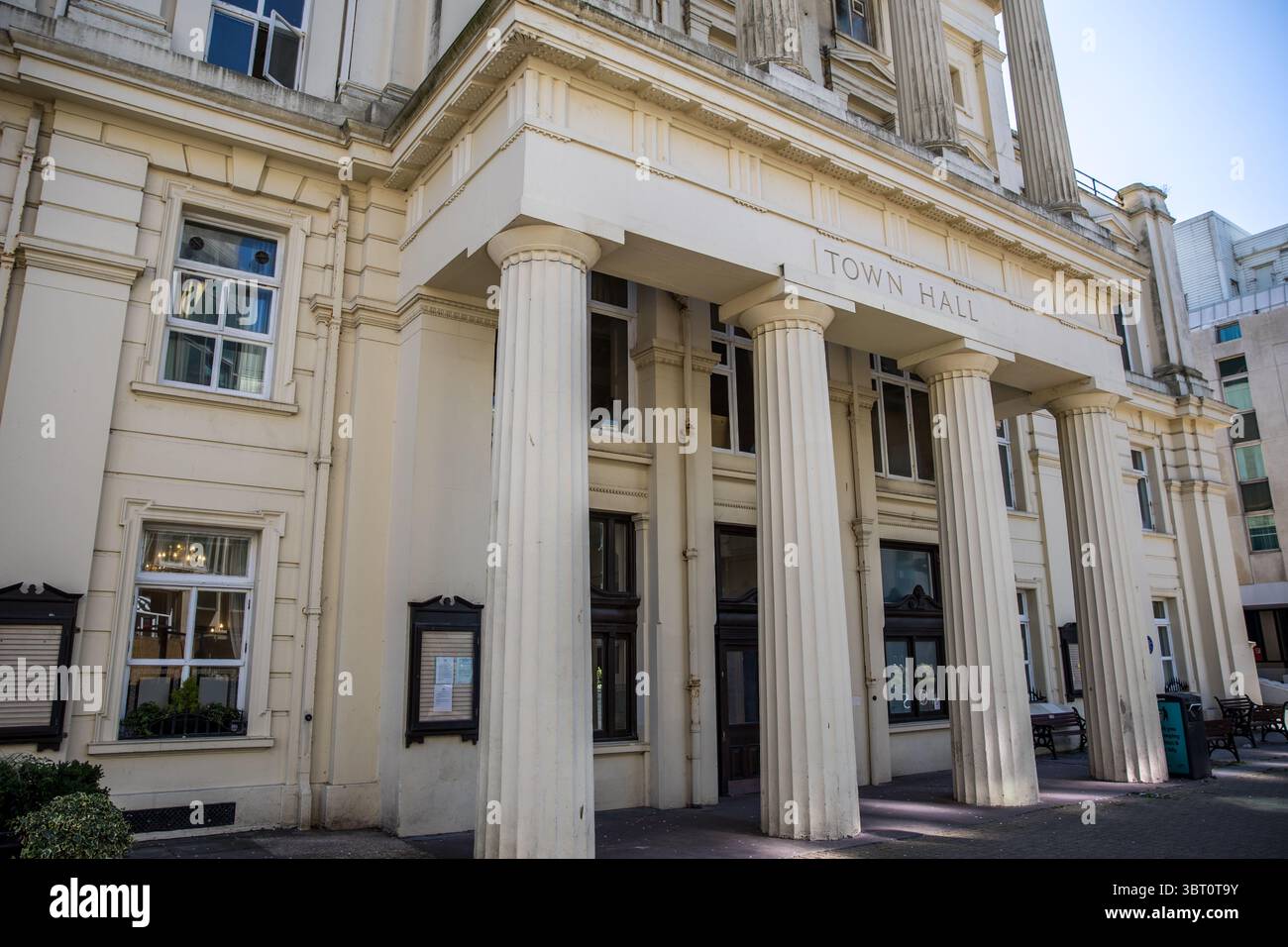 Front entrance to Brighton Town hall and registry office Stock Photo ...