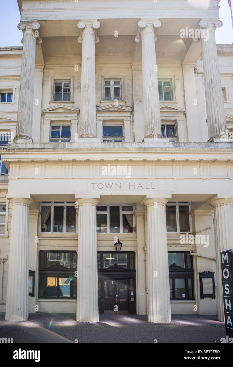 Front entrance to Brighton Town hall and registry office Stock Photo ...