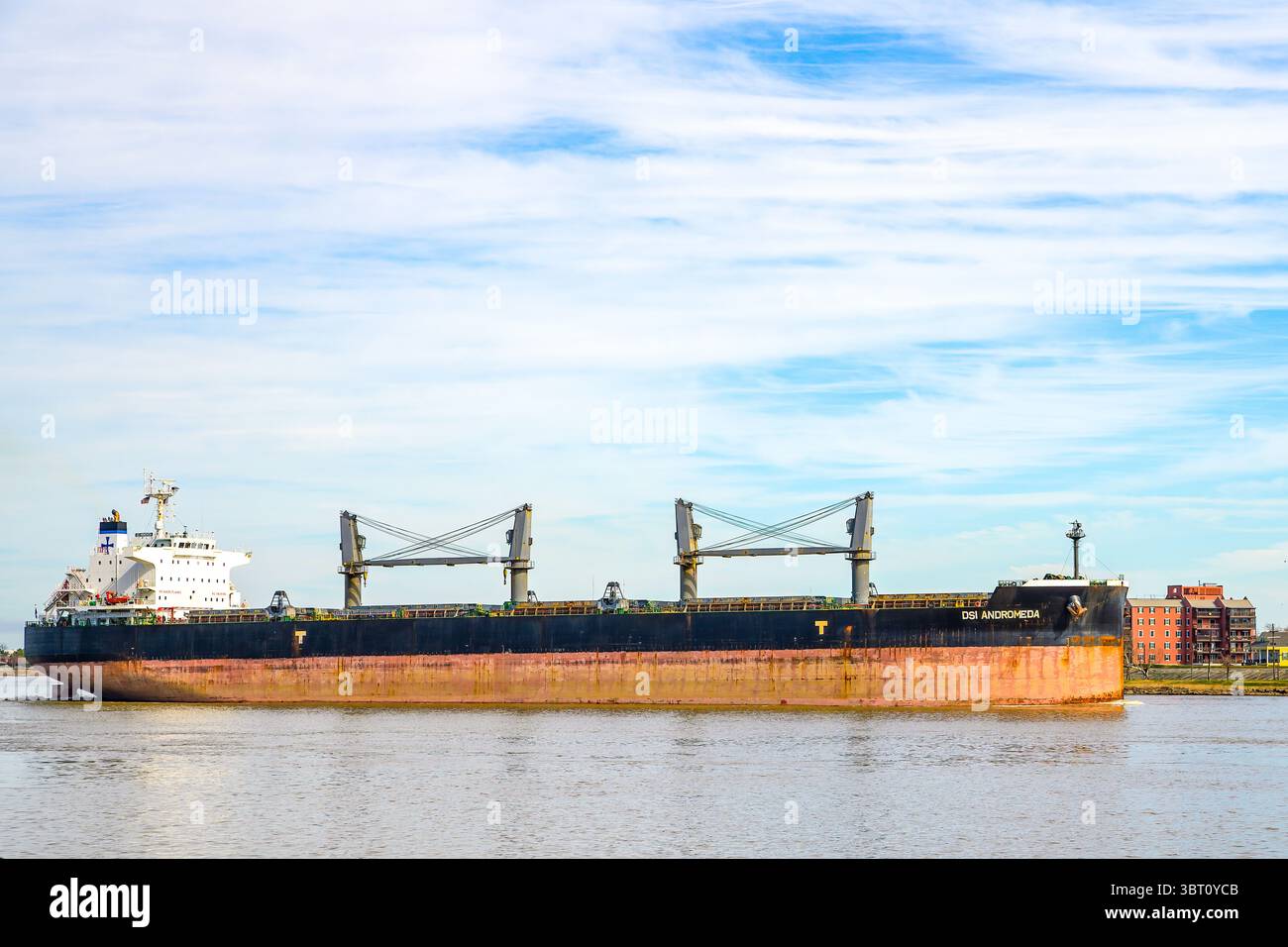 New Orleans, LA, USA - February 1, 2025: Starboard side of the DSI ...
