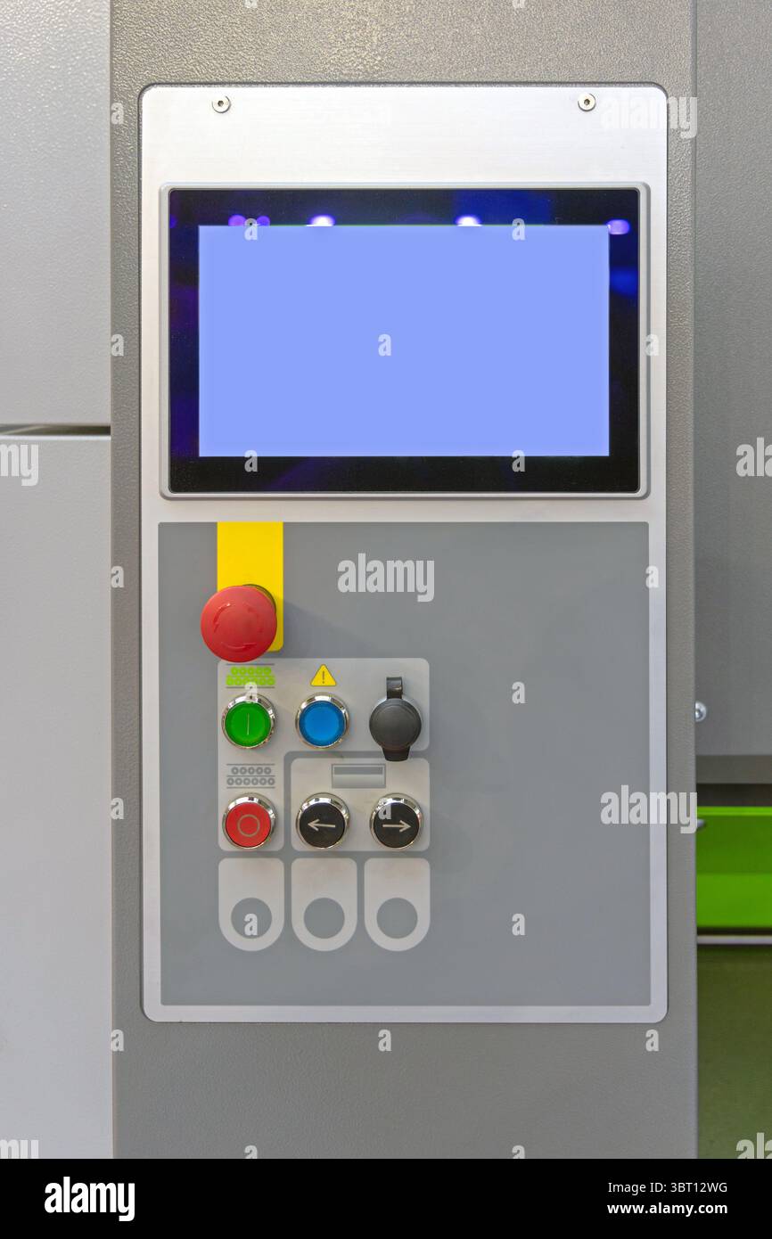 Digital Touch Screen Machine Control Power Switch Buttons Emergency ...
