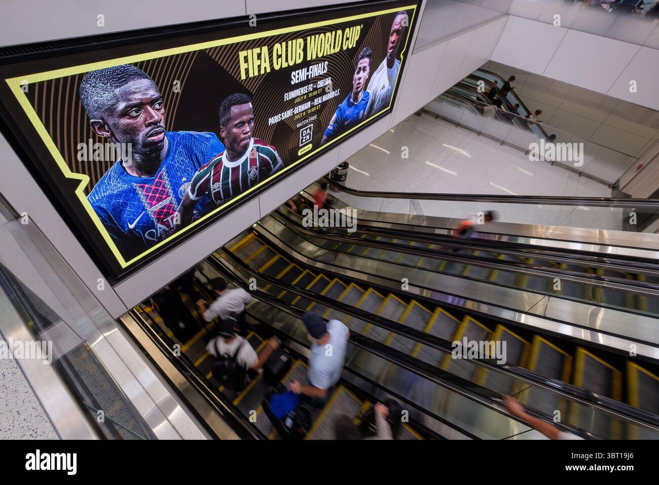 FIFA Club World Cup 2025 promotional signs at Los Angeles International ...