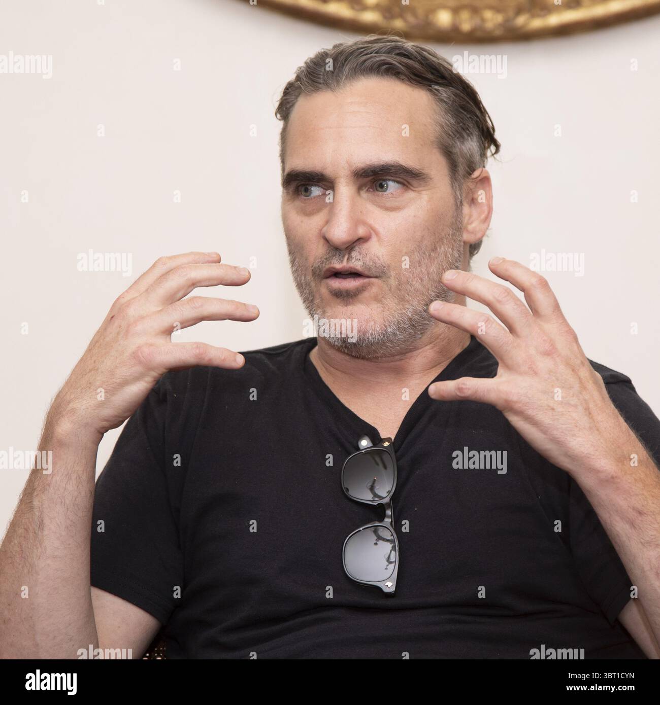 September 1, 2019, Venice, Italy: Actor JOAQUIN PHOENIX is interviewed ...