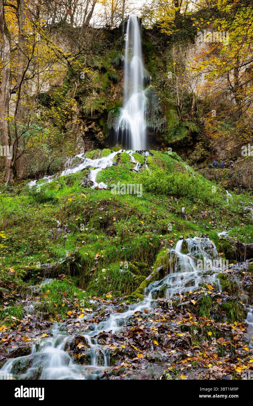Beautiful powerful waterfall in forest hi-res stock photography and ...