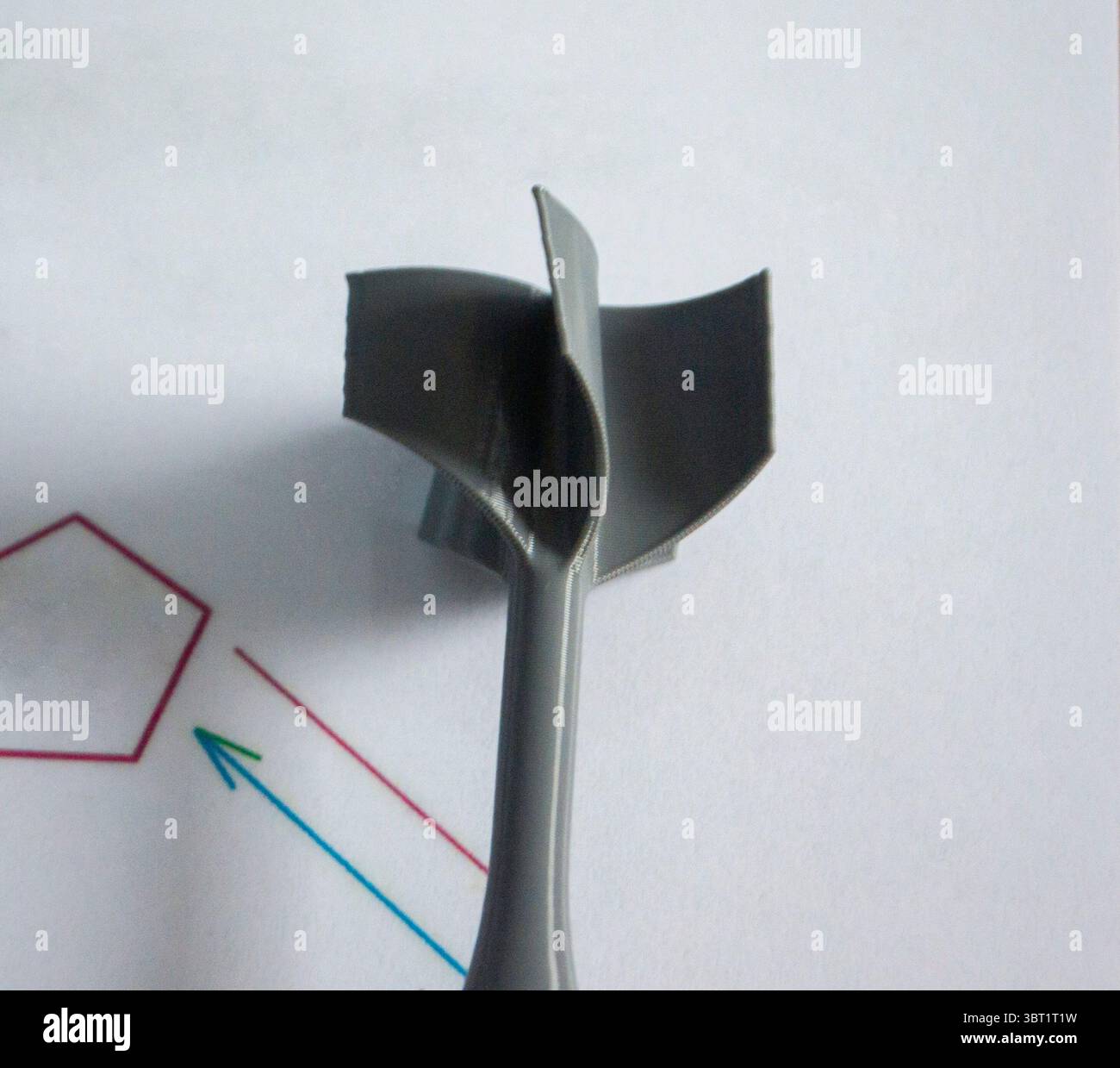 Shank stabilizer printed on 3D printer from molten plastic ...