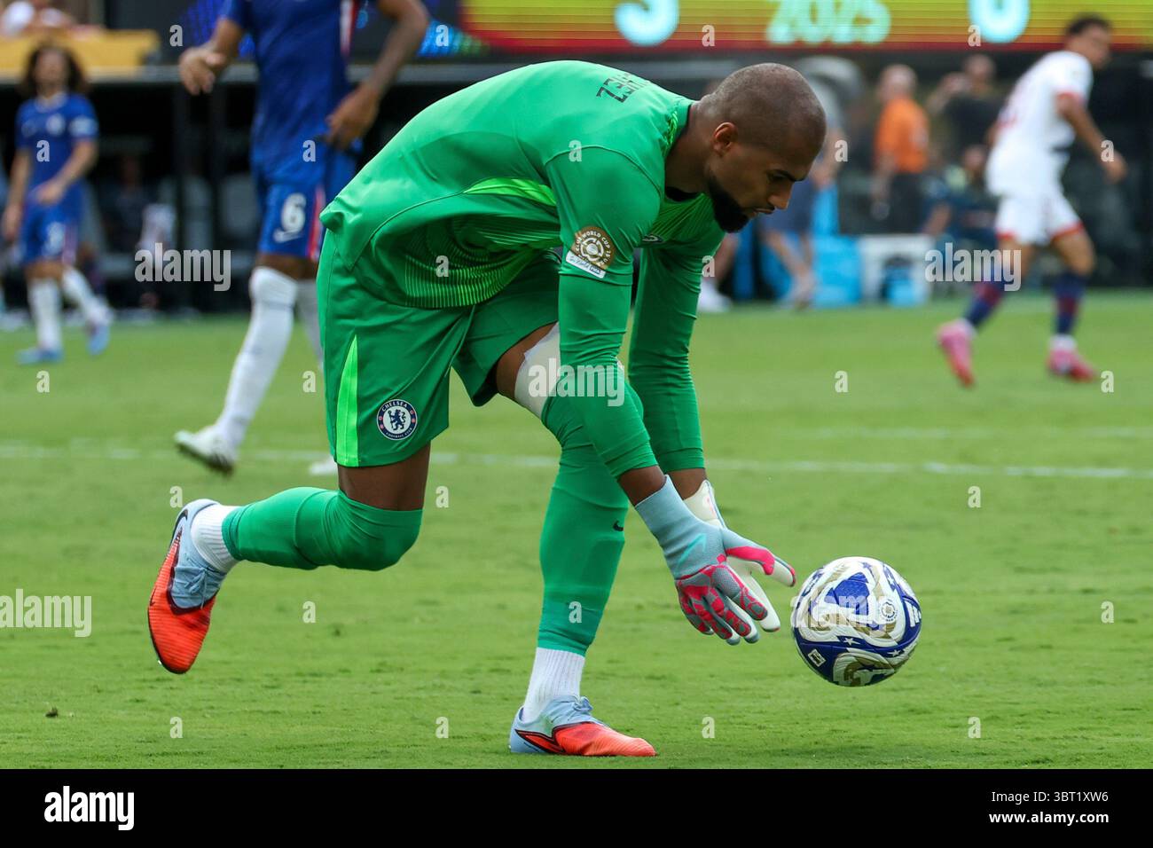 EAST RUTHERFORD, NJ - JULY 13: Chelsea goalkeeper Robert Sánchez (1 ...