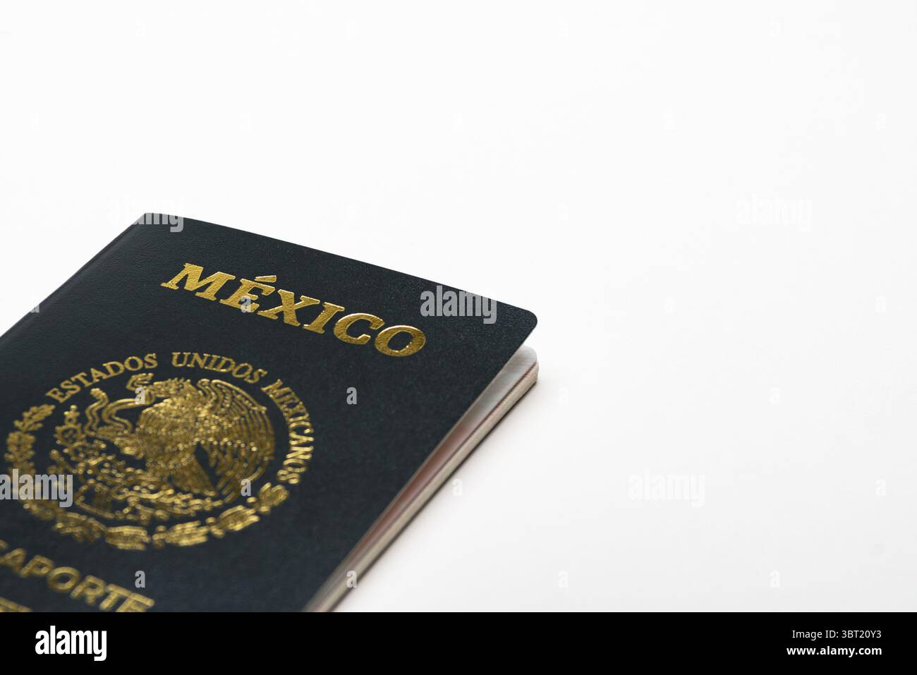 Mexican passport isolated on white background Stock Photo - Alamy